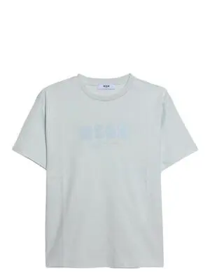 MSGM Logo Tape T-shirt - Blue