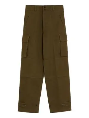 Valentino Garavani Logo Plaque Cargo Pants - Green