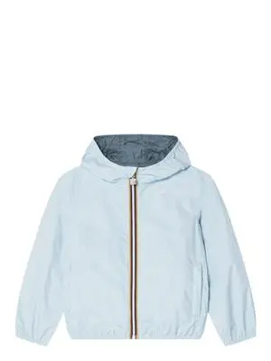 K-WAY Reversible Zip-up Hooded Jacket - Blue/green