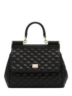 Dolce & Gabbana Dolce & Gabbana Sicily Quilted Handbag Black