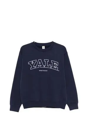 SPORTY  RICH Sporty & Rich Yale Crewneck Sweatshirt - Black