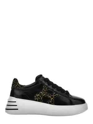 HOGAN Hogan Rebel Lace-Up Sneakers With Animal Print Detail