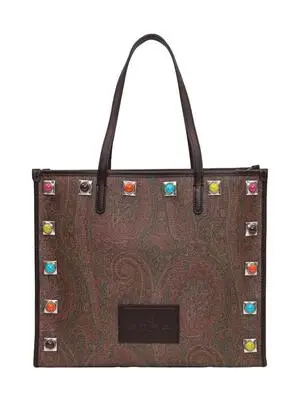 ETRO Etro Medium Paisley Crown Me Shopping Bag