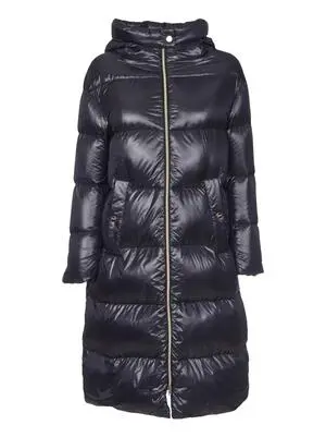 Herno Padded Zip-up Long-sleeved Coat - Black