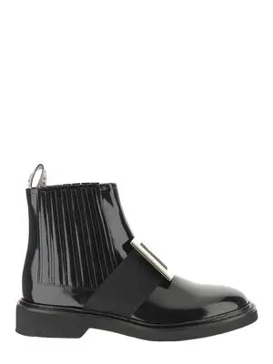 ROGER VIVIER Buckled Chelsea Boots - Black