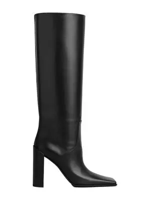 Alaïa Square Toe Knee-high Boots - Black