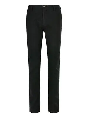 Hugo Boss Slim Fit Casual Pants With Logo Detail - Black