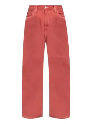 Carhartt Work In Progress Carhartt WIP Landon Logo-Patch Tape Jeans Red