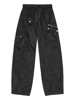 GANNI Elasticated Drawstring Waistband Trousers - Black