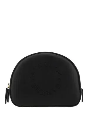 Stella McCartney Logo Perforated Zip-up Beauty Case - Black
