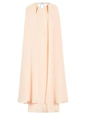 Max Mara Managua Cape Detailed Dress - Pink