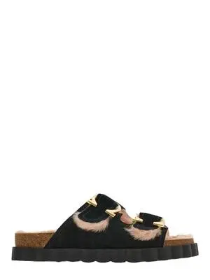 FERRAGAMO Gancini Sporty Sandals - Black