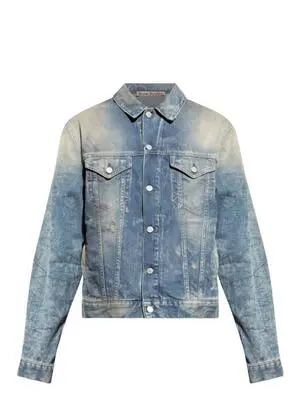 Acne Studios Long Sleeve Denim Jacket - Gray