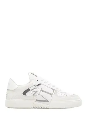 Valentino Garavani Vl7n Round Toe Lace-up Sneakers - White/ice Color