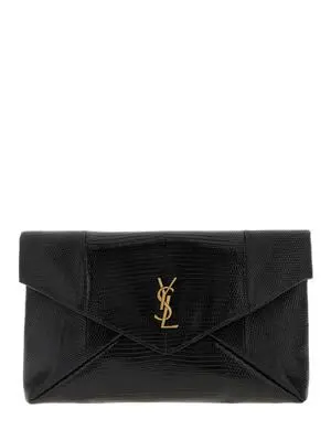 Saint Laurent Busta Foldover Top Pouch - Black