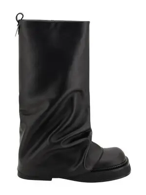 Attico The Robin Combat Boots - Black