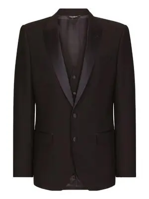 Dolce & Gabbana Dolce Gabbana Three-piece Tailored Suit - Black