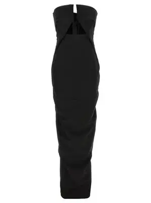Rick Owens Long Prong Gown - Black