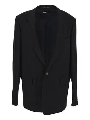 Dries Van Noten Single-breasted Tailored Blazer - Black