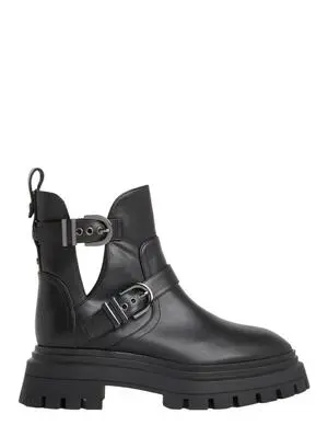 STUART WEITZMAN Buckled Ankle Boots - Black