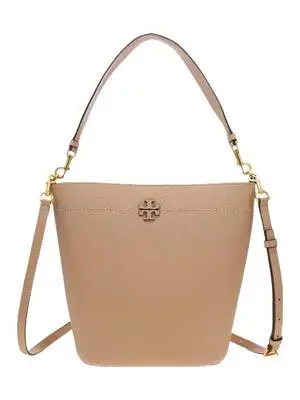 Tory Burch Bucket Shoulder Bag - Nude