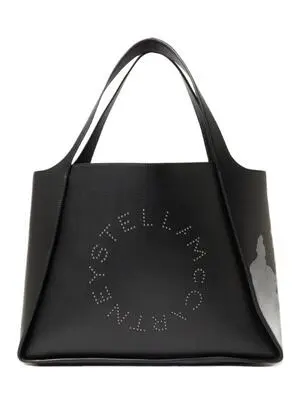 Stella McCartney Logo Detail Tote Bag - Black