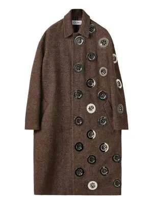 Loewe Sinkhole Embellished Wool Coat - No