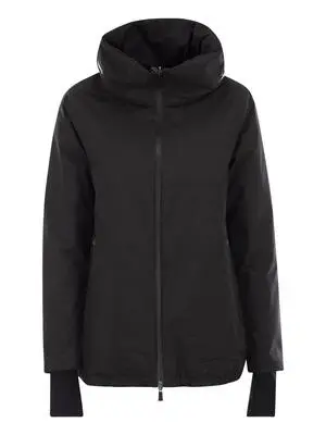 Herno A-shape Hooded Down Jacket - Black