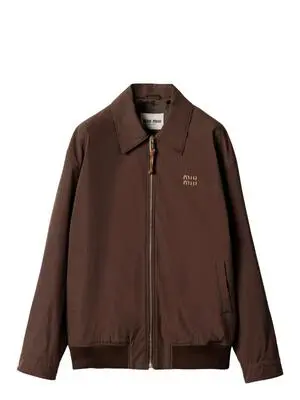 MIU MIU Miu Miu Long-Sleeved Zip-Up Jacket