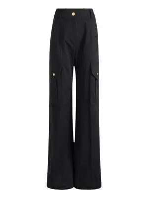 PATOU Gabardine Cargo Pants - Black