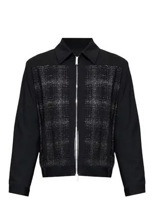 Dsquared2 Evening Check Zipped Bomber Jacket - Black