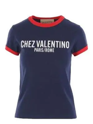 VALENTINO Valentino Chez Printed Crewneck T-Shirt