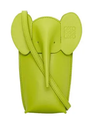 Loewe Elephant Pocket Shoulder Bag - Grassland Green
