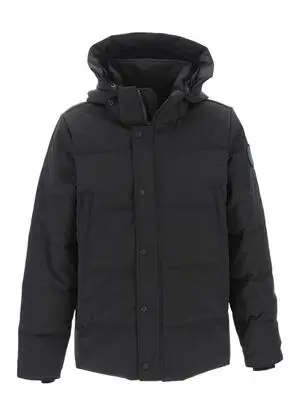 Canada Goose Quilted Hooded Down Coat - Black