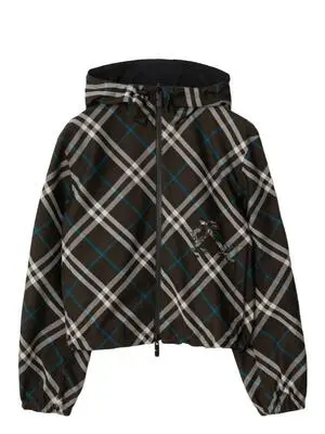 BURBERRY Burberry Checked Reversible Hooded Jacket
