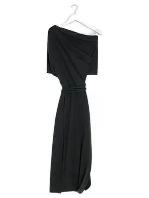 LEMAIRE Twisted Midi Dress - Anthracite