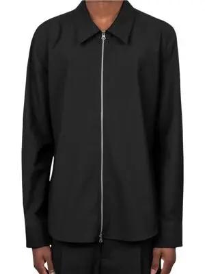 COURREGES Zipped Shirt - Black