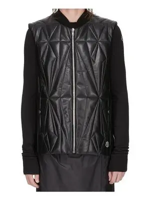 Moncler Geocamo Zip-up Flight Vest - Black