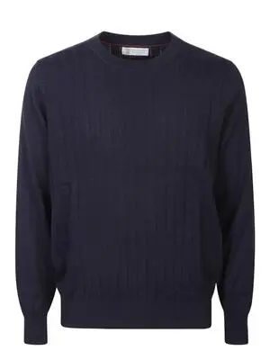 Brunello Cucinelli Crewneck Knitted Jumper - Black