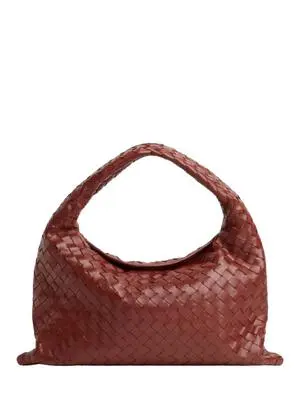 Bottega Veneta Intrecciato Leather Shoulder Bag - Brown