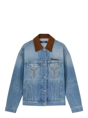 Versace Versace Button-Up Denim Jacket Blue