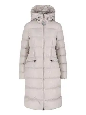 Moncler Avocette Hooded Long Puffer Jacket - Camel Beige