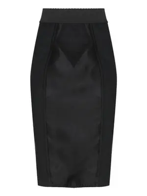 Dolce & Gabbana Corset Style Zippered Skirt - Black