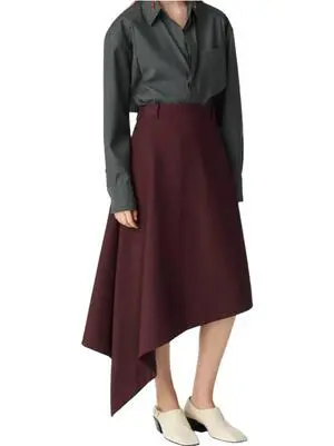 BOTTEGA VENETA Bottega Veneta Asymmetrical Belt-Loop Skirt