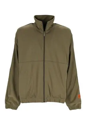 Heron Preston Logo Patch Zip-up Jacket - Green