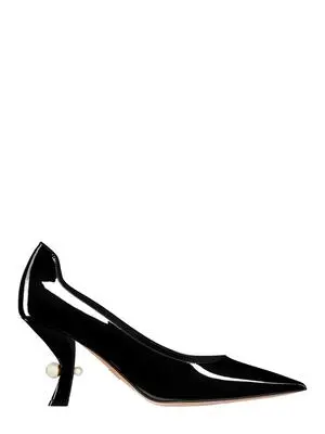 Dior Tribales Heels With Cd Resin Pearls - Black