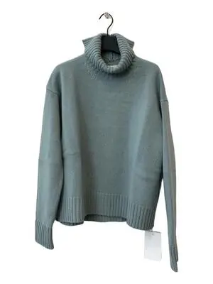JIL SANDER Roll Neck Oversized Jumper - Green