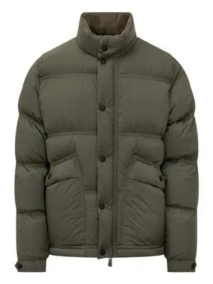 Moncler Long Sleeve Quilted Down Jacket - Dark Green