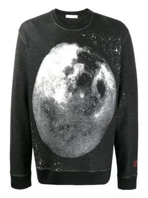 Valentino Garavani Moon Dust Print Sweatshirt - Black
