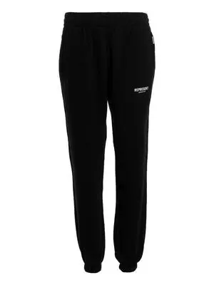 REPRESENT Logo Printed Slim Cut Trousers - Black